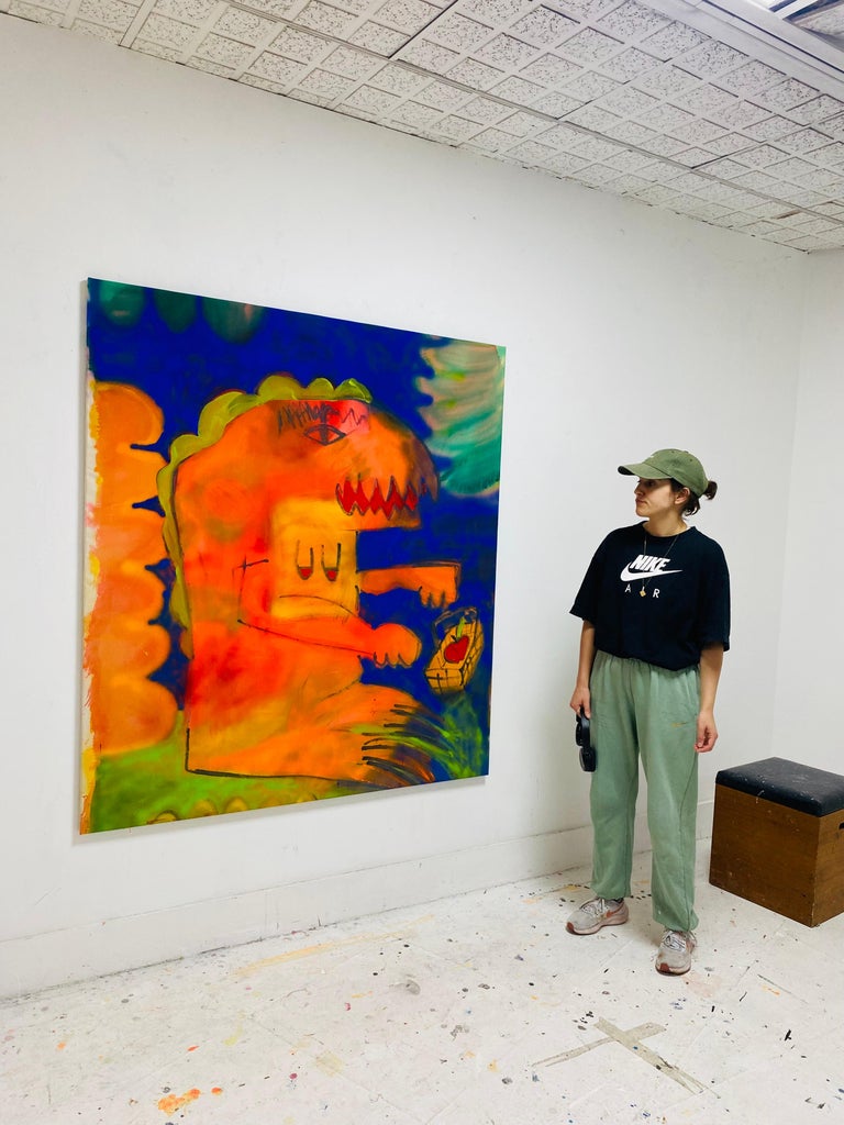 Rebecca Hardaker - Dino with Basket For Sale at 1stDibs