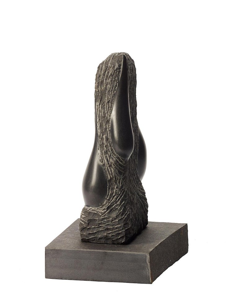 Rebecca Johnson - "Memory of Rain" carved stone pedestal sculpture For ...