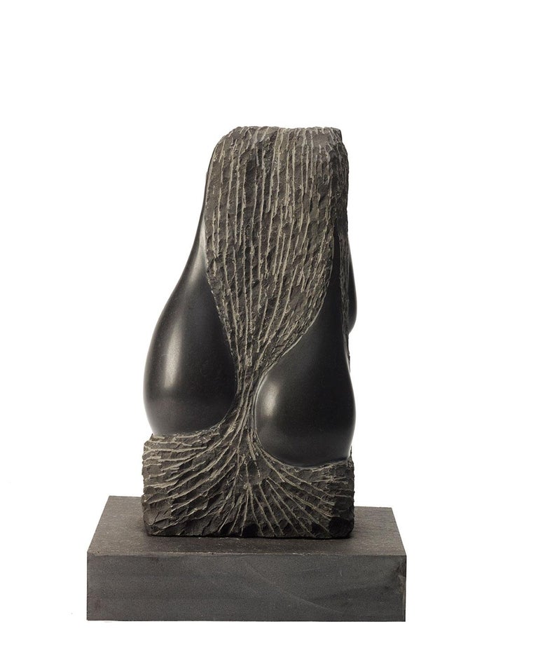 Rebecca Johnson - "Memory of Rain" carved stone pedestal sculpture For ...