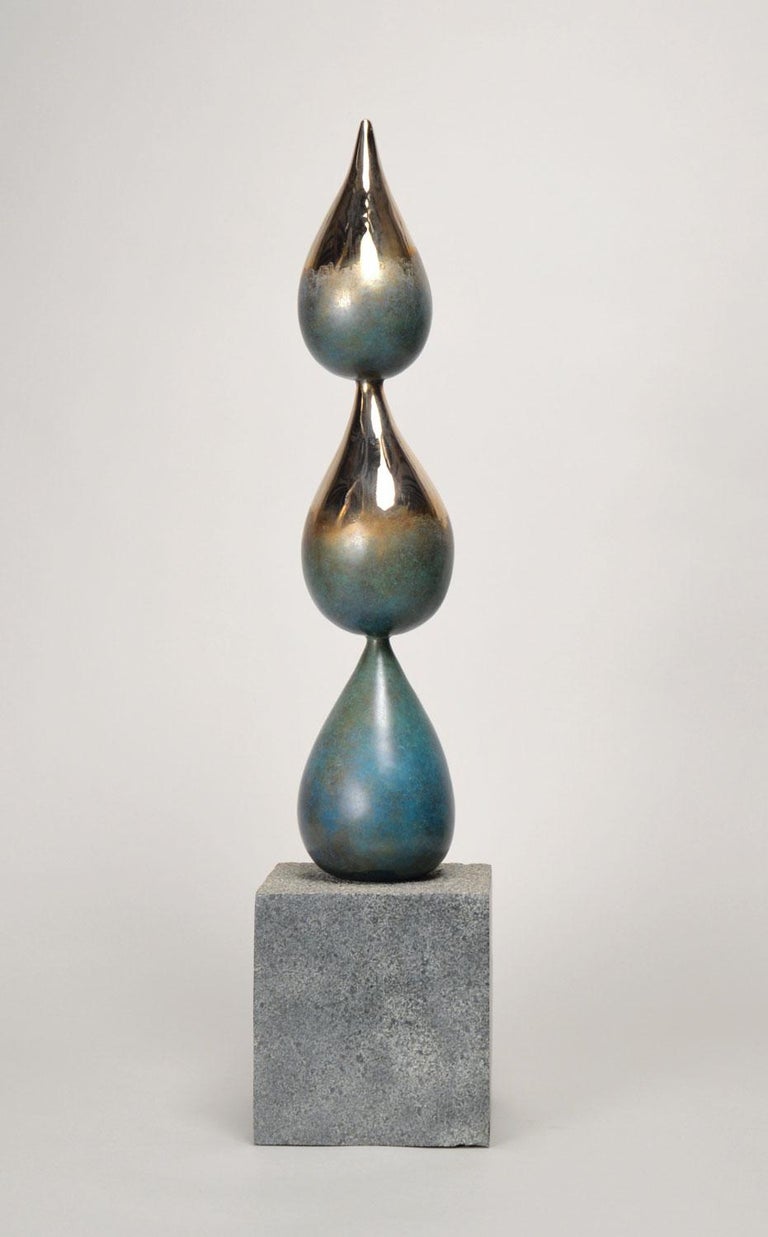 Rebecca Johnson - "Rainfall" unique bronze sculpture For Sale at 1stDibs