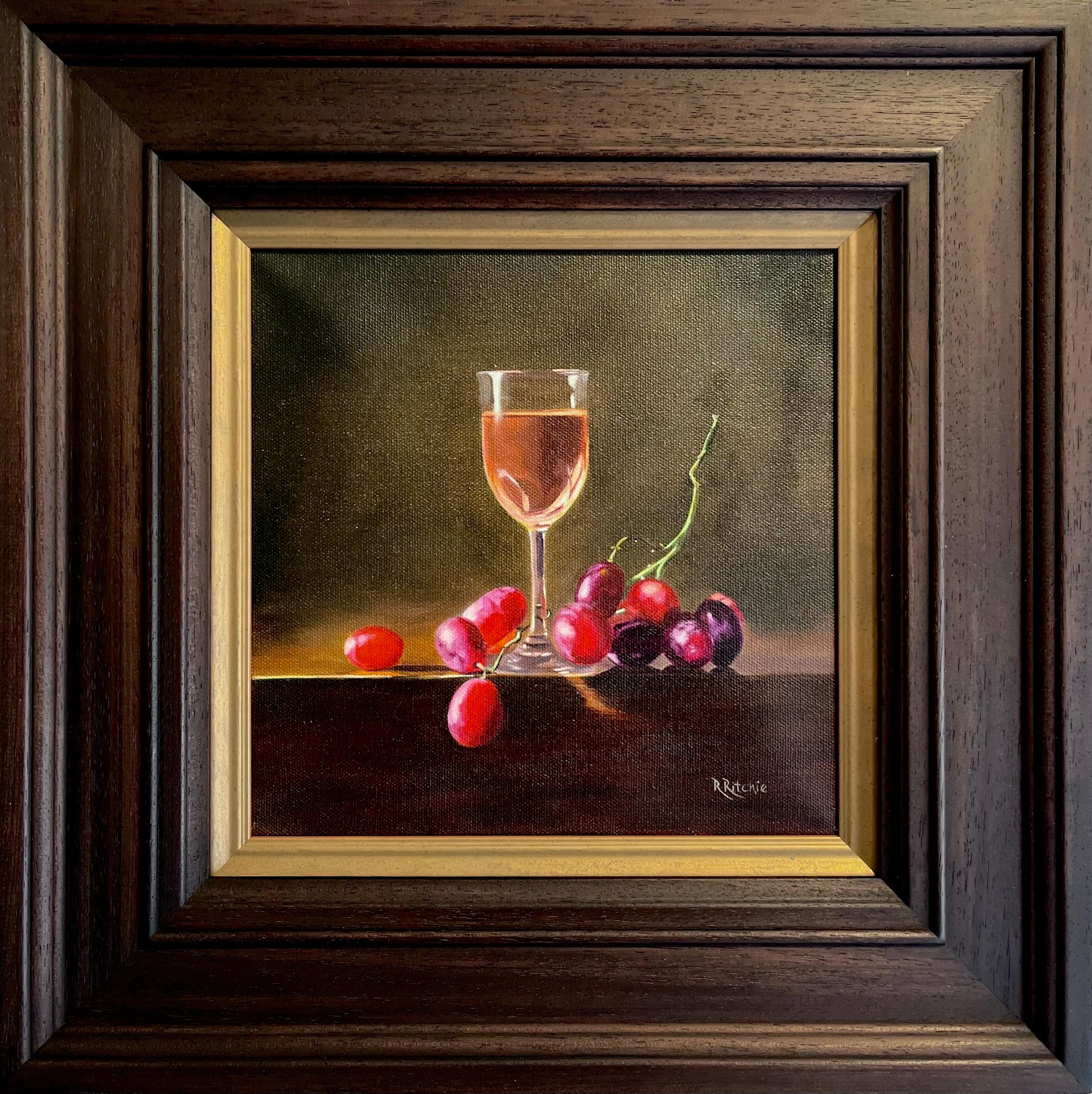 Rebecca Ritchie - Red Grapes and Wine - dutch contemporary still life ...