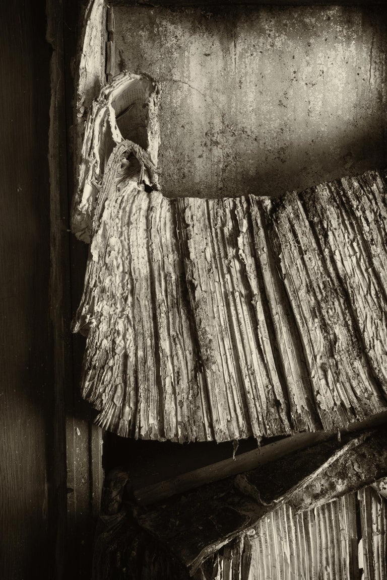 Rebecca Skinner - "Timeworn", photograph, black, white, books, paper ...