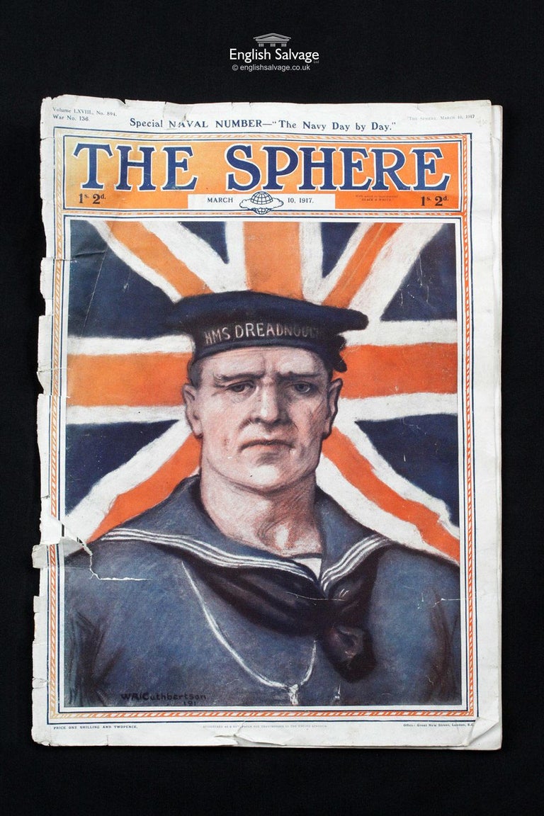 Reclaimed 1917 The Sphere Magazine For Sale at 1stDibs