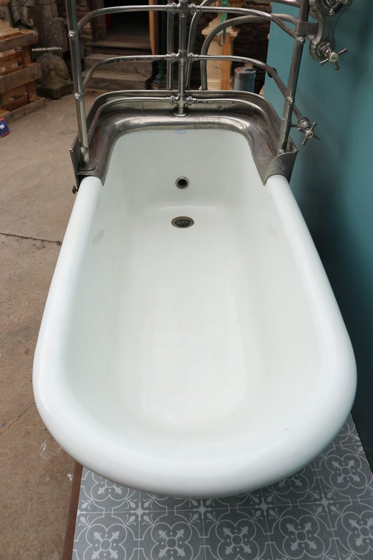 Reclaimed Antique Canopy Bath and Shower For Sale at 1stDibs