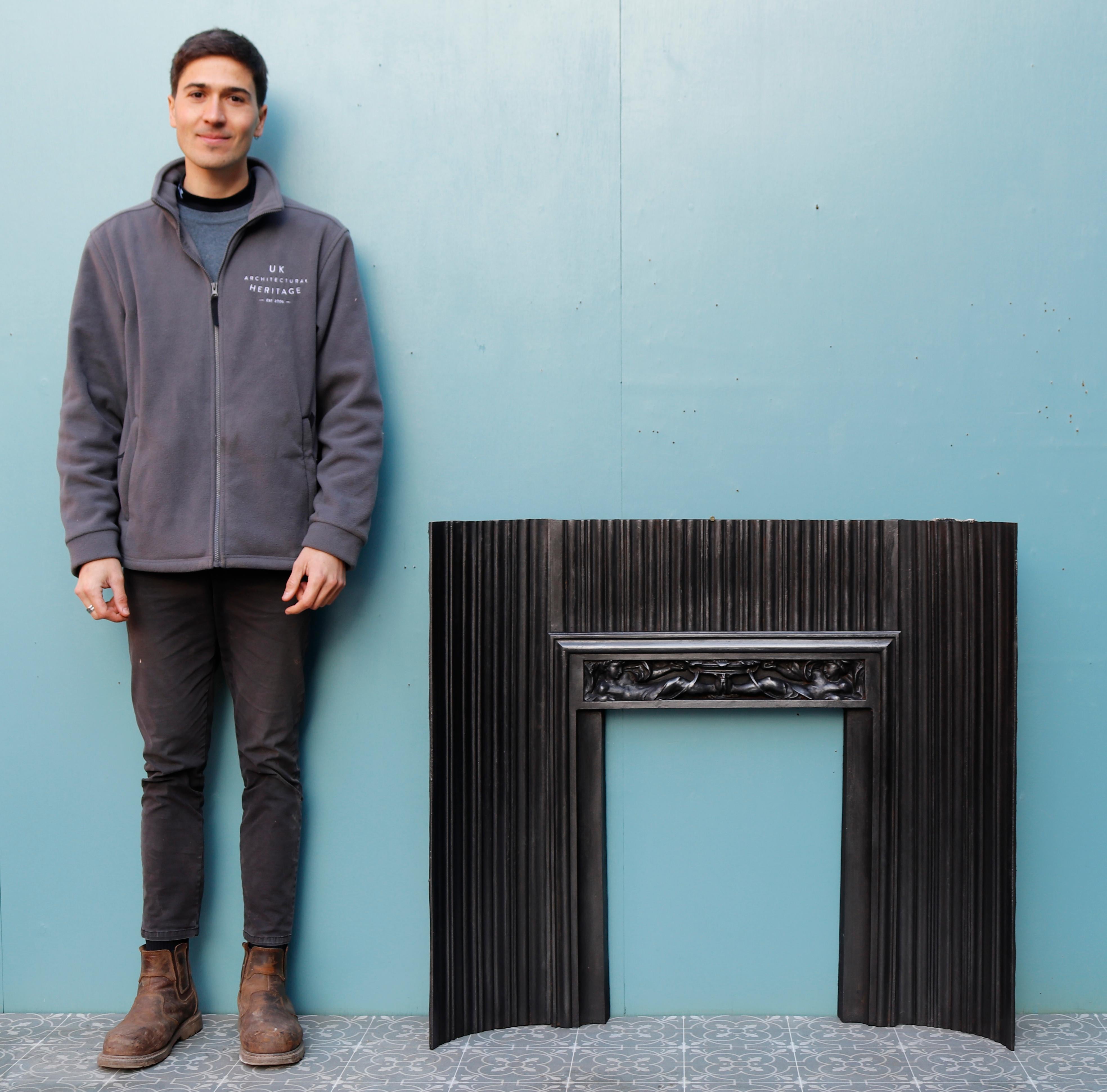 Reclaimed Cast Iron Fireplace Insert For Sale at 1stDibs | reclaimed ...