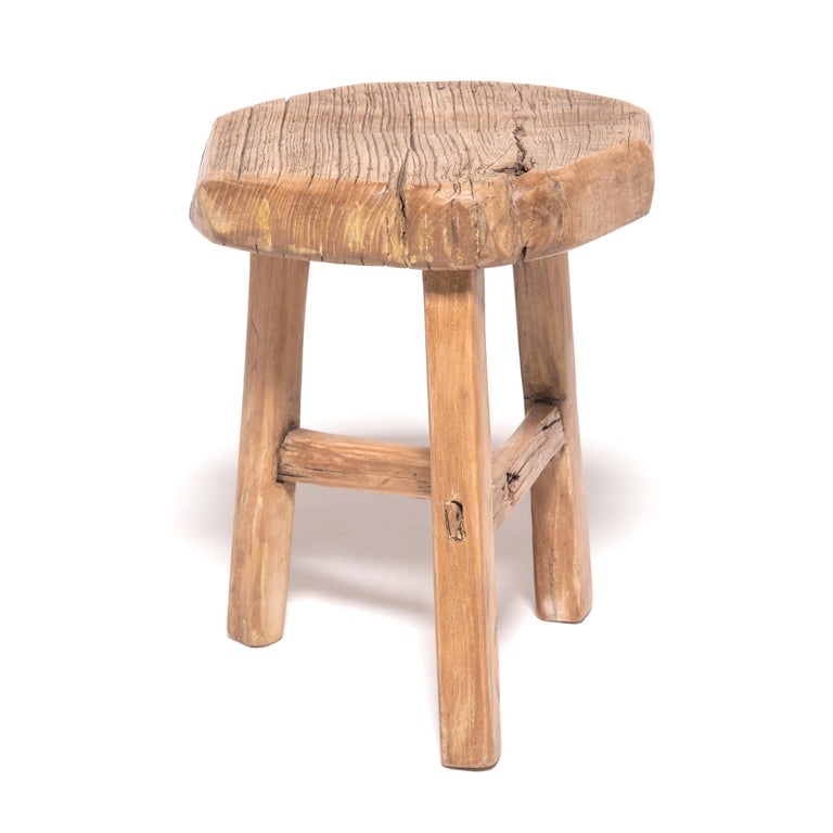 Reclaimed Chinese Elm Courtyard Stool For Sale at 1stDibs | chinese elm ...
