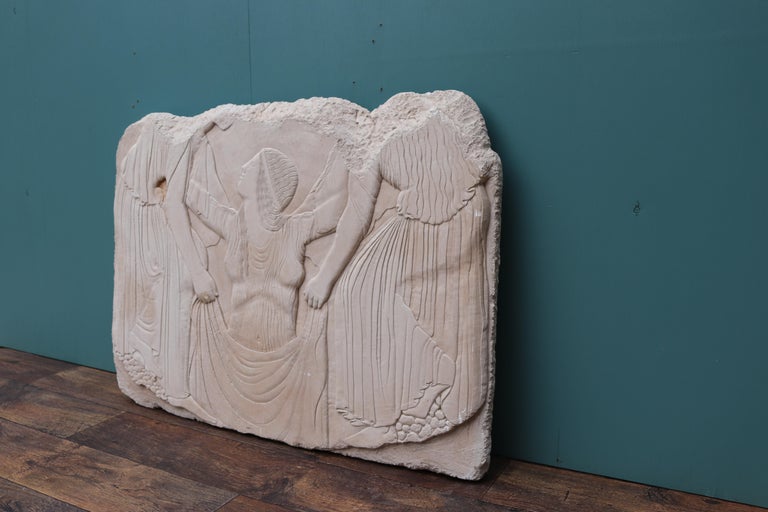 Reclaimed Classical Plaster Wall Plaque at 1stDibs