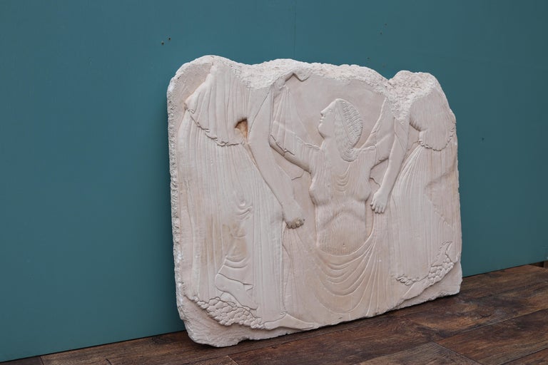 Reclaimed Classical Plaster Wall Plaque at 1stDibs