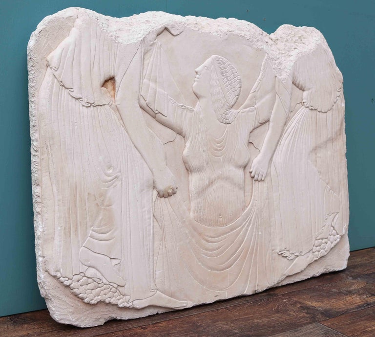 Reclaimed Classical Plaster Wall Plaque at 1stDibs