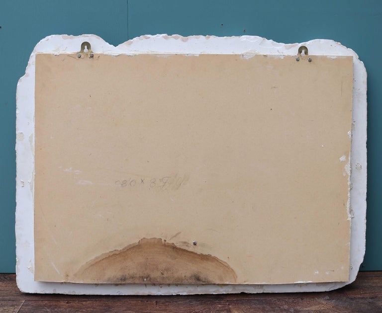 Reclaimed Classical Plaster Wall Plaque at 1stDibs