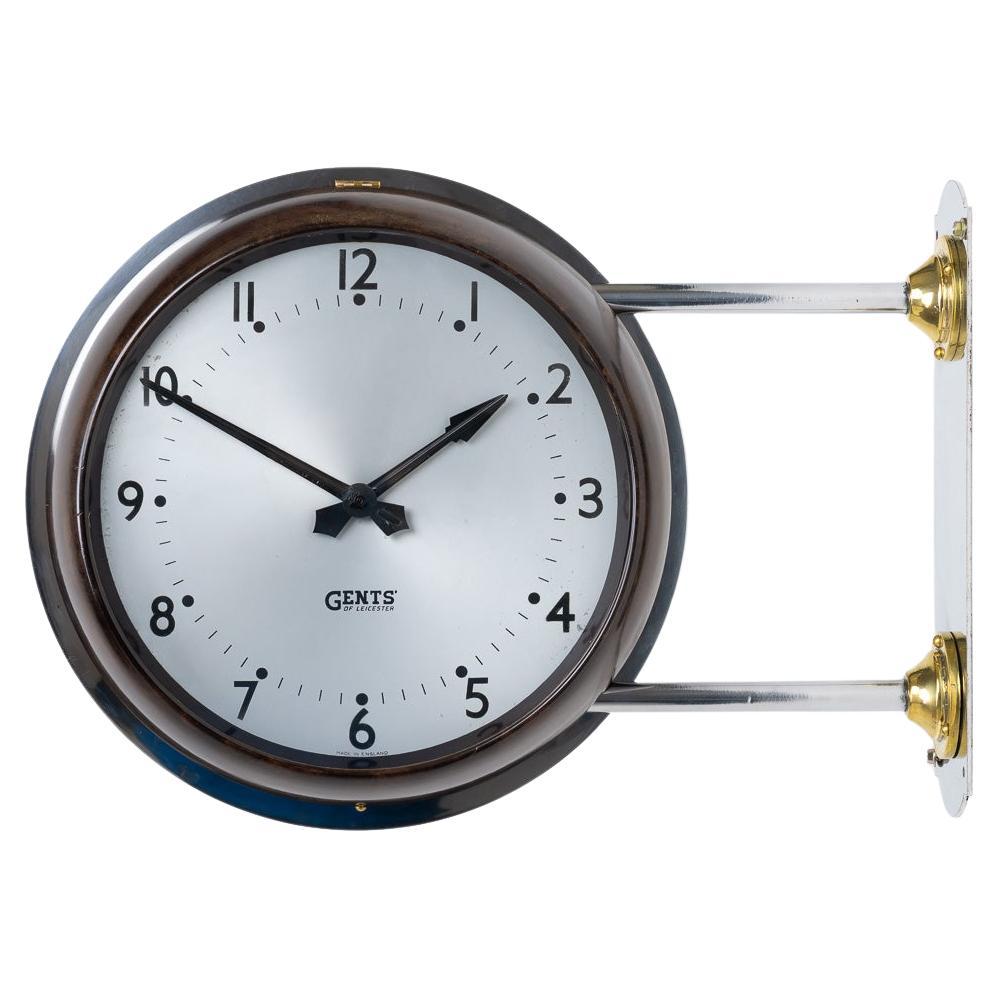Double Face Simplex Factory Clock For Sale at 1stDibs
