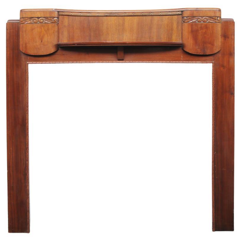 Streamline Art Deco Fireplace Mantel at 1stDibs