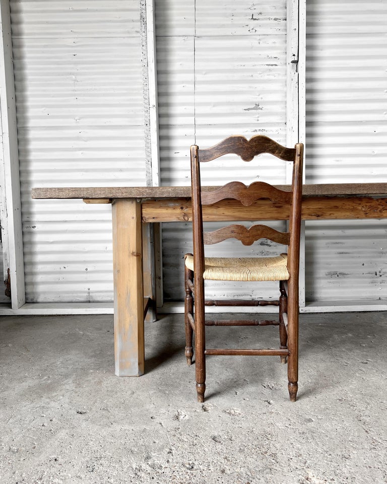 Reclaimed Irish Barn Wood Dining Table For Sale at 1stDibs
