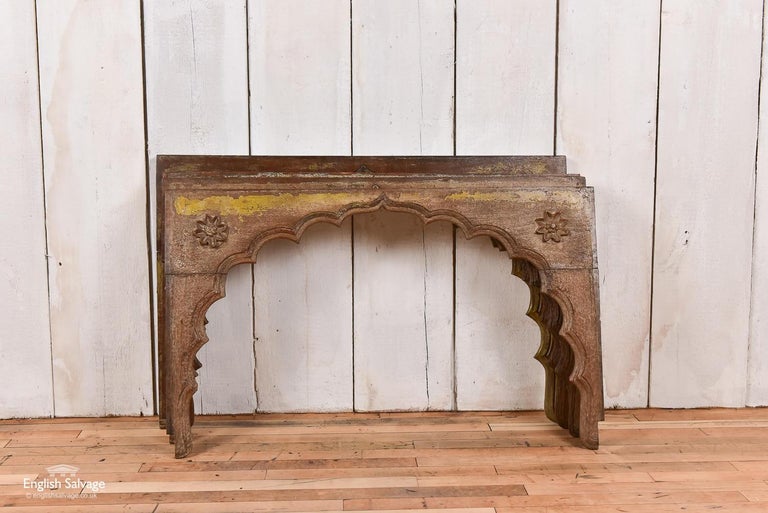 Reclaimed Mihrab Arches with Flower Motif, 20th Century For Sale at 1stDibs