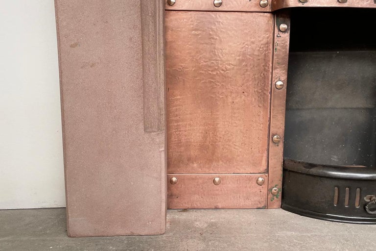Reclaimed Red Sandstone Fireplace Surround For Sale at 1stDibs