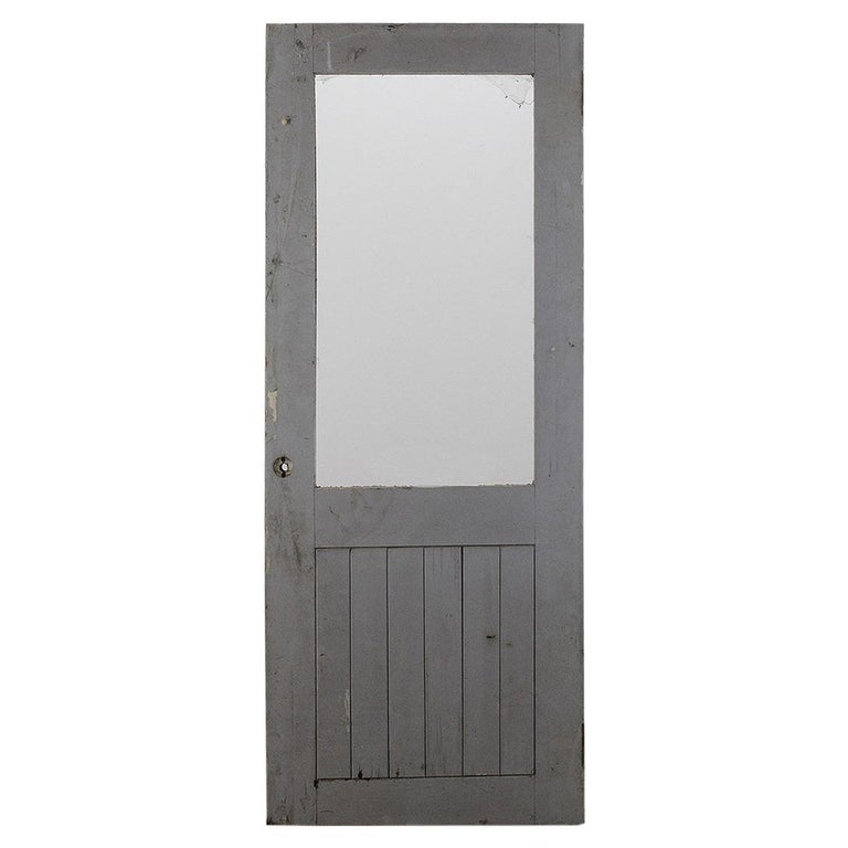 Reclaimed Single Glass Panel Door, 20th Century For Sale at 1stDibs