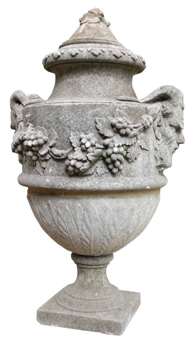 Reclaimed Stone Lidded Urn or Finial at 1stDibs | stone urn