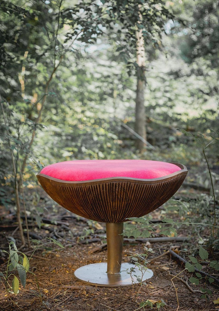 Reclaimed Teak Rose Toadstool For Sale at 1stDibs