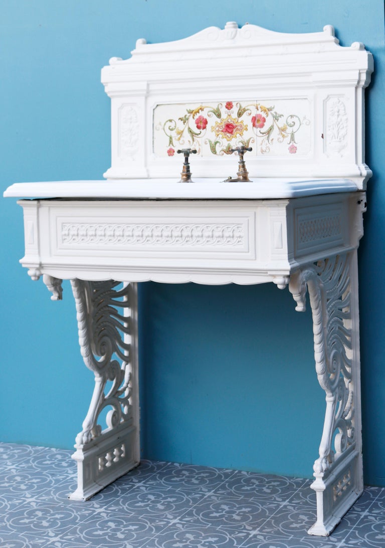 Reclaimed Victorian Style Basin with Stand at 1stDibs