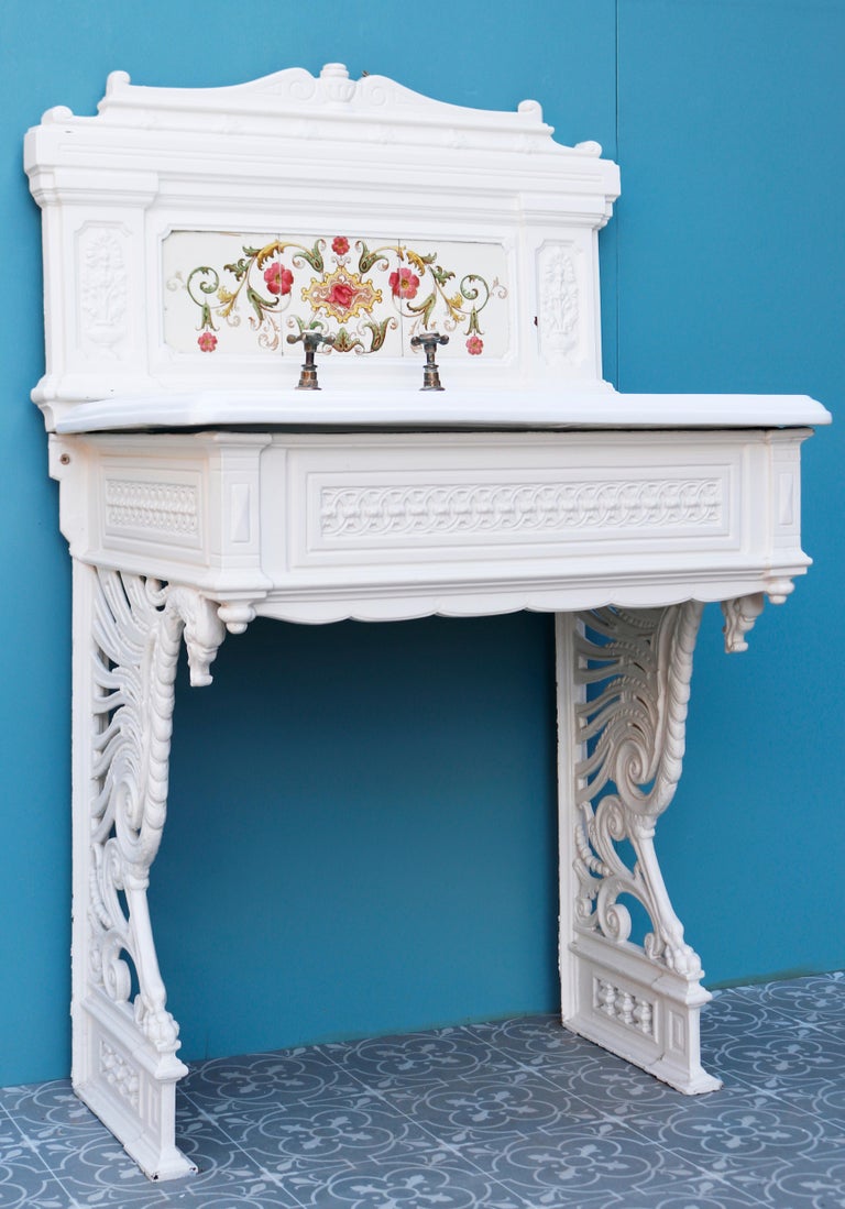 Reclaimed Victorian Style Basin with Stand at 1stDibs