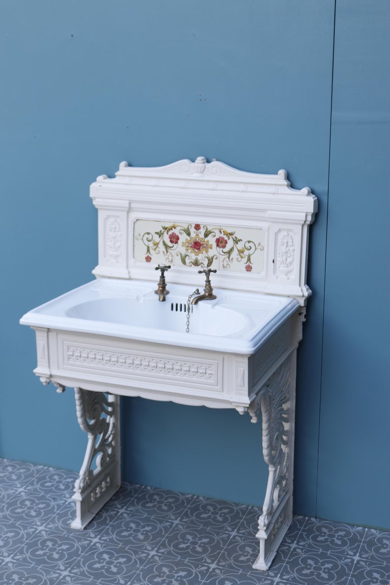 Reclaimed Victorian Style Basin with Stand at 1stDibs