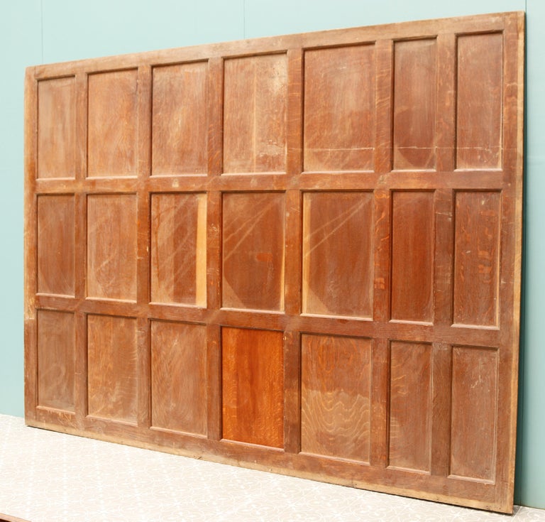 Reclaimed Victorian Style Wall Panel in Oak at 1stDibs