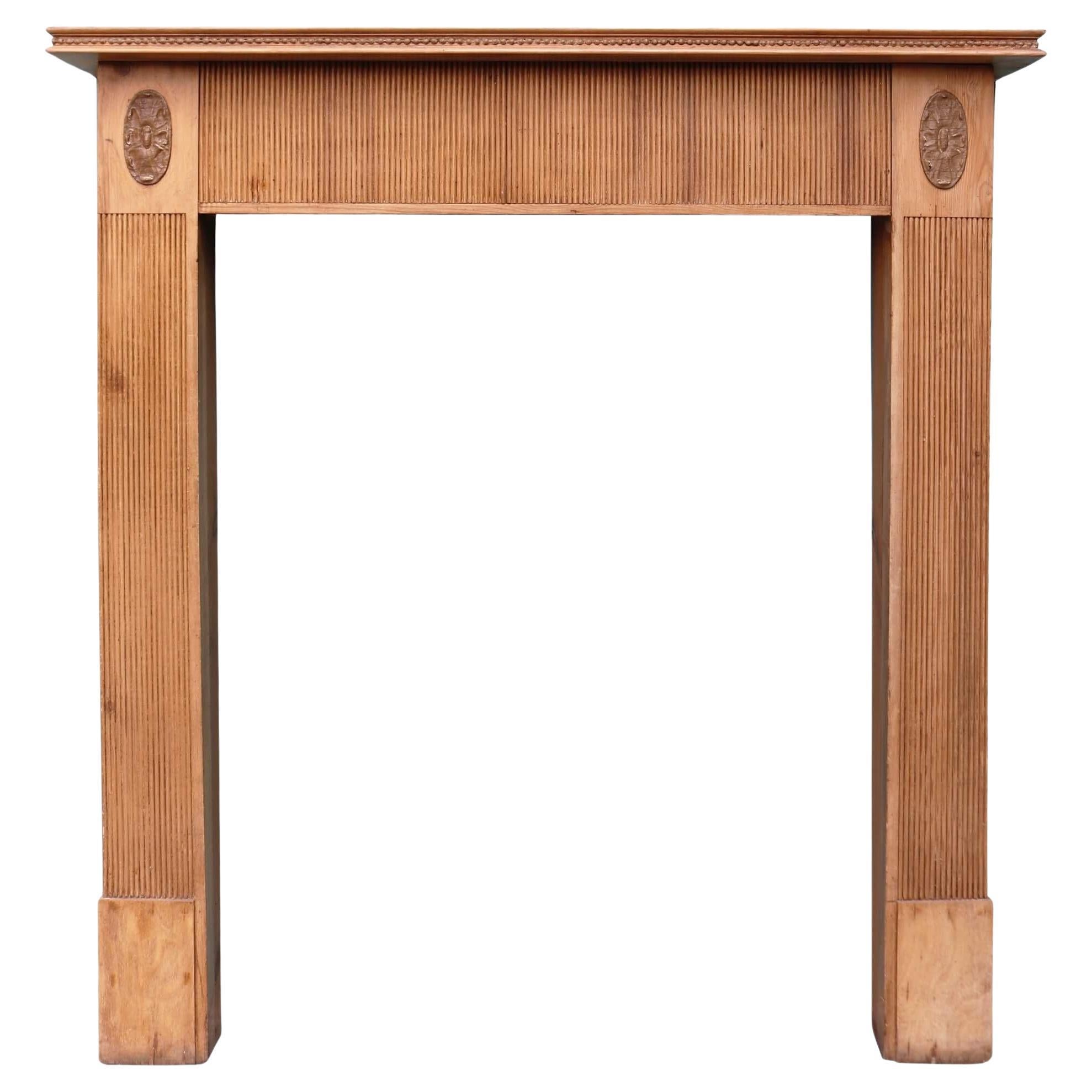 Reclaimed Victorian Oak Fire Mantel For Sale at 1stDibs