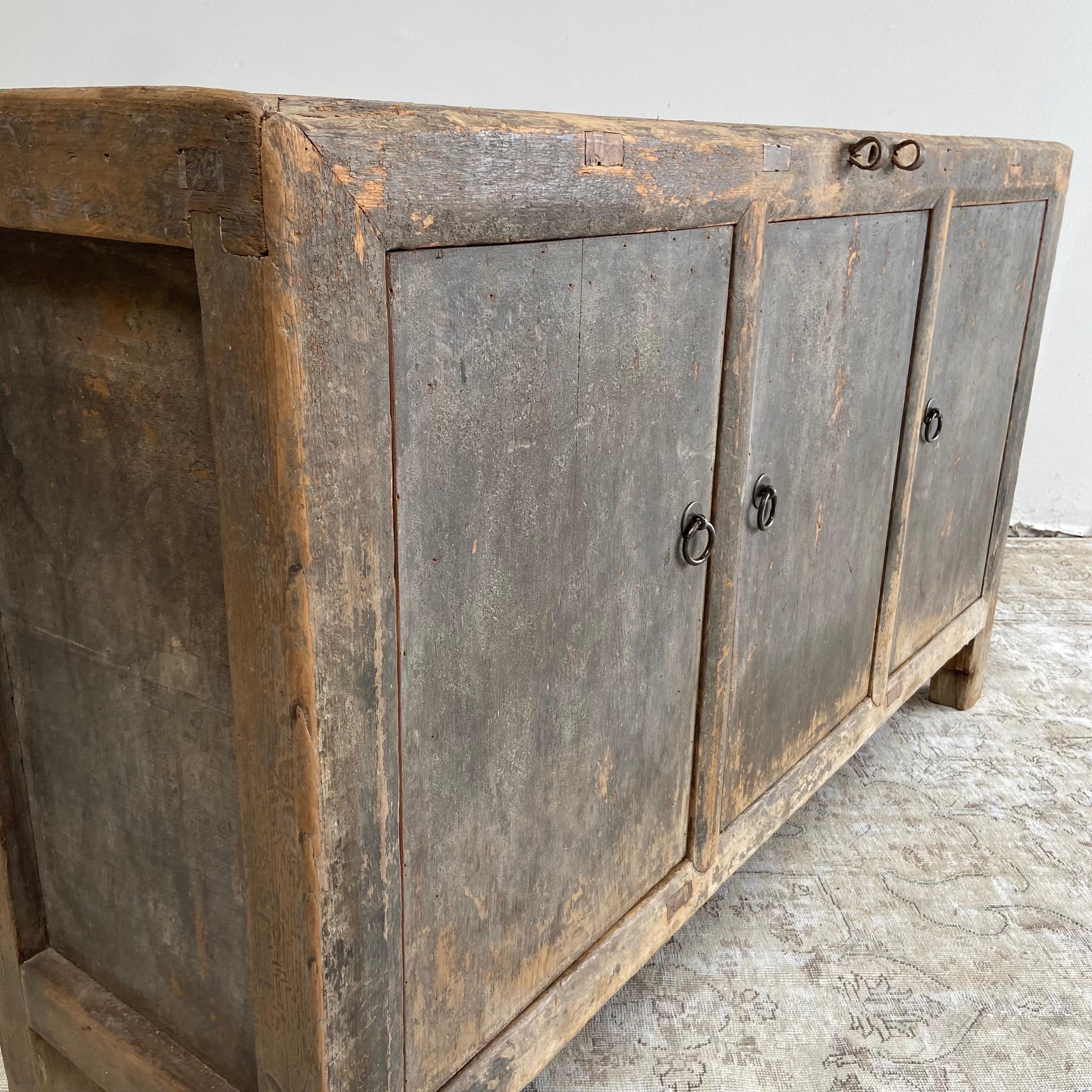 Reclaimed Vintage Painted Cabinet with Original Details at 1stDibs