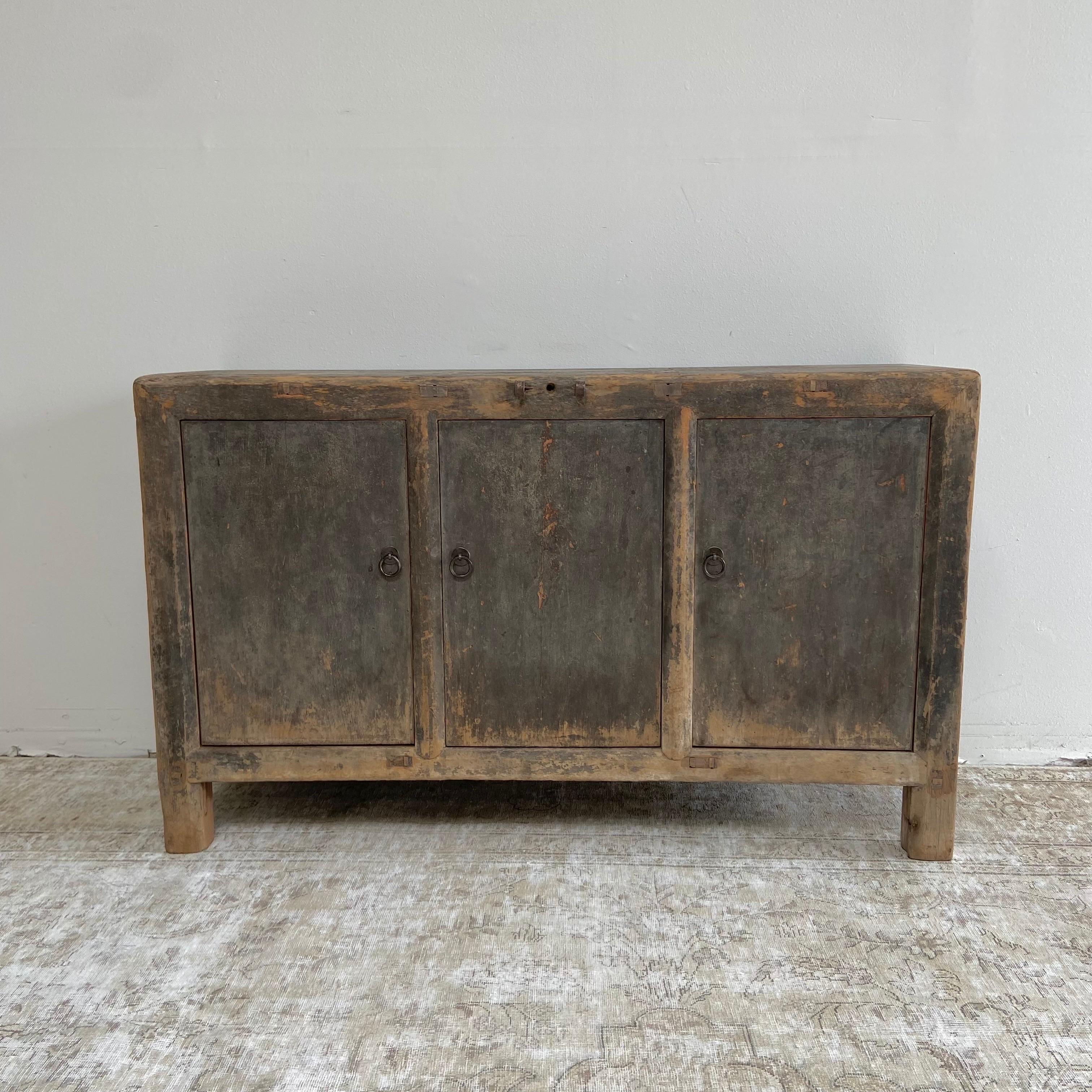 Reclaimed Vintage Painted Cabinet with Original Details at 1stDibs