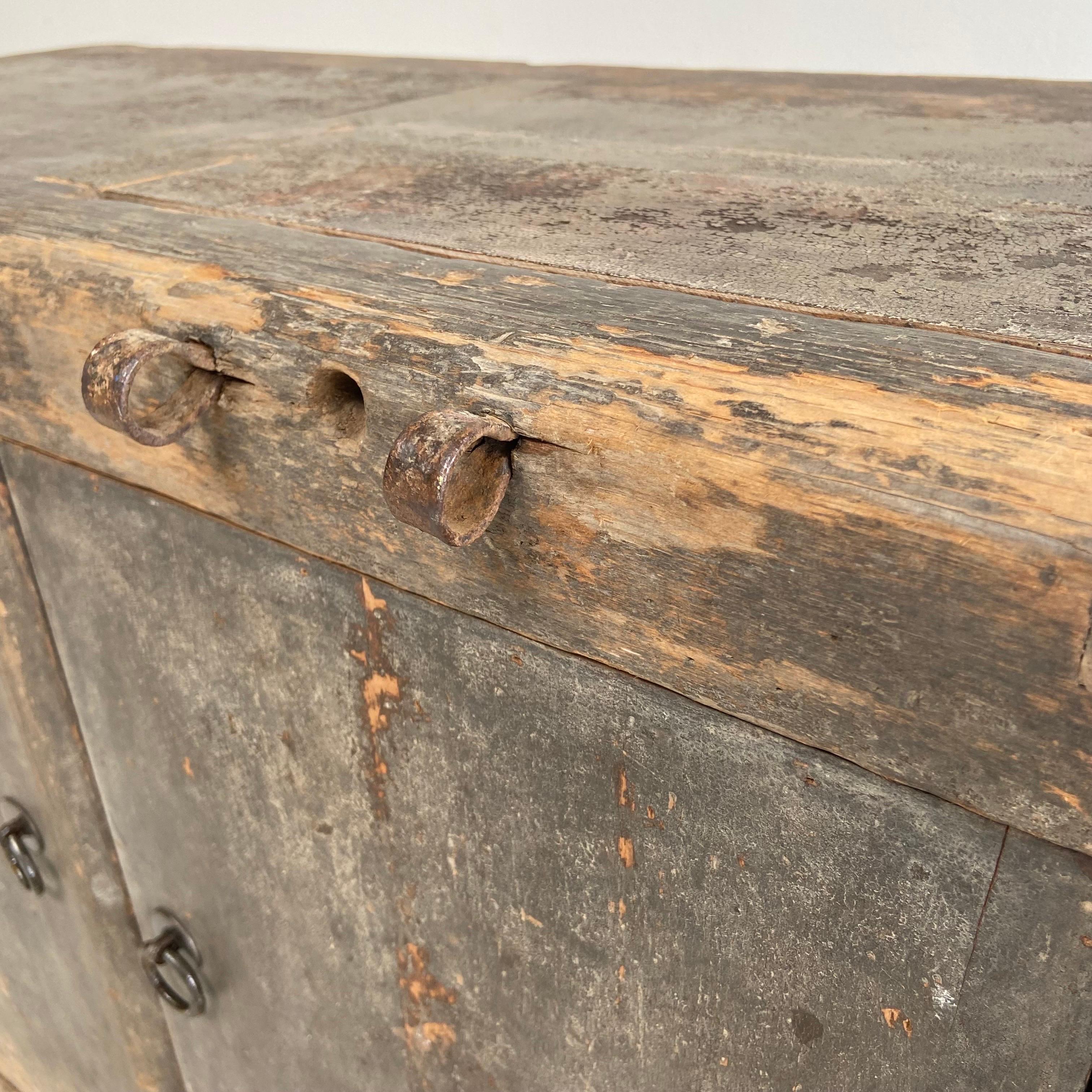 Reclaimed Vintage Painted Cabinet with Original Details at 1stDibs