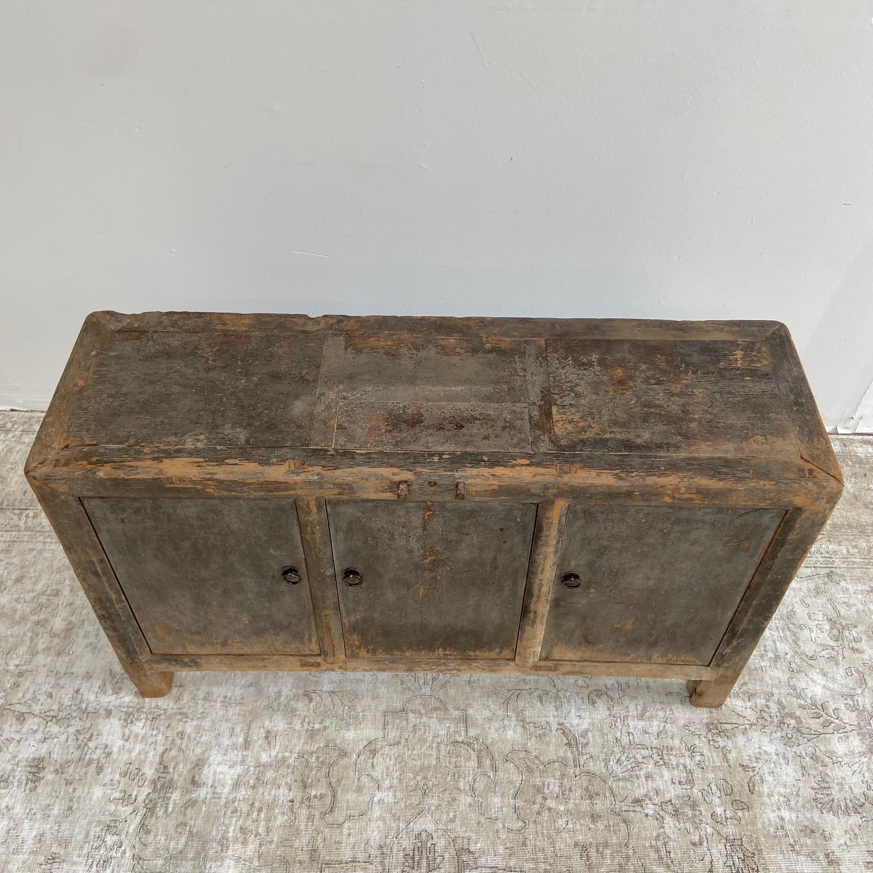 Reclaimed Vintage Painted Cabinet with Original Details at 1stDibs