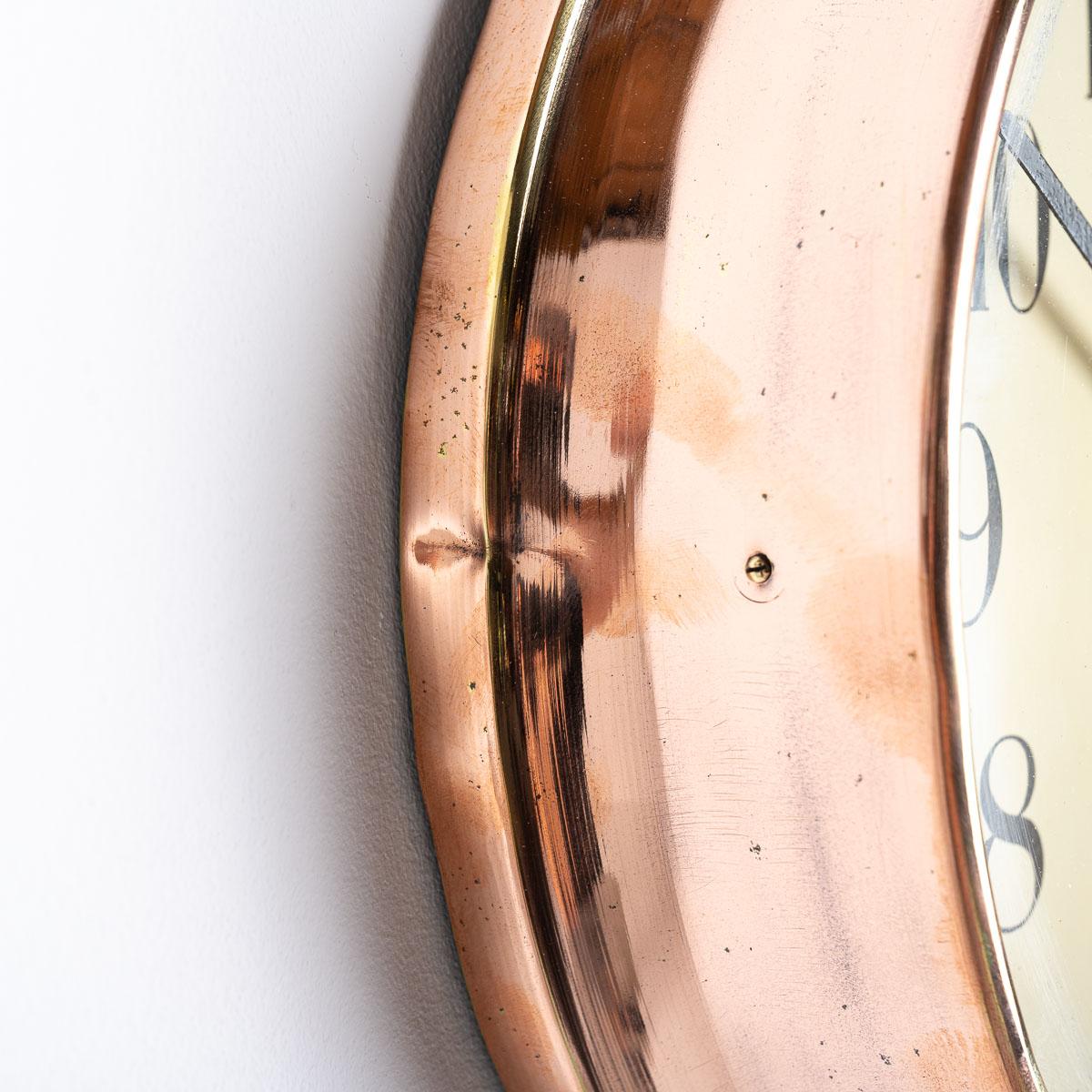 Reclaimed Vintage Polished Copper Factory Wall Clock By Synchronome at ...