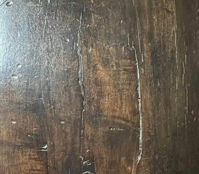 Reclaimed Walnut and Oak Side Table Console Table For Sale at 1stDibs