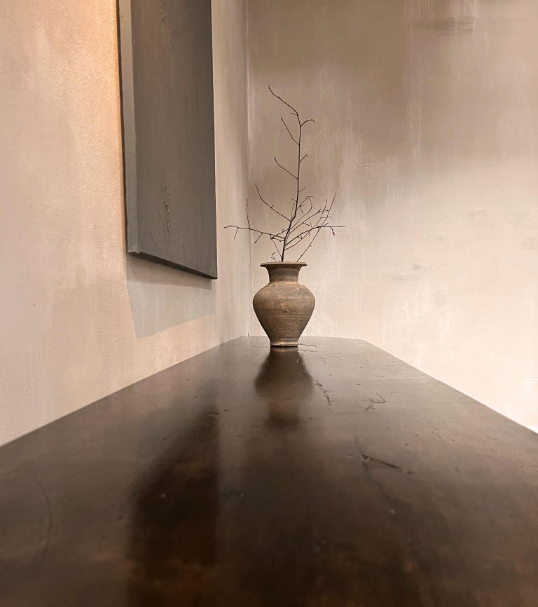 Reclaimed Walnut and Oak Side Table Console Table For Sale at 1stDibs