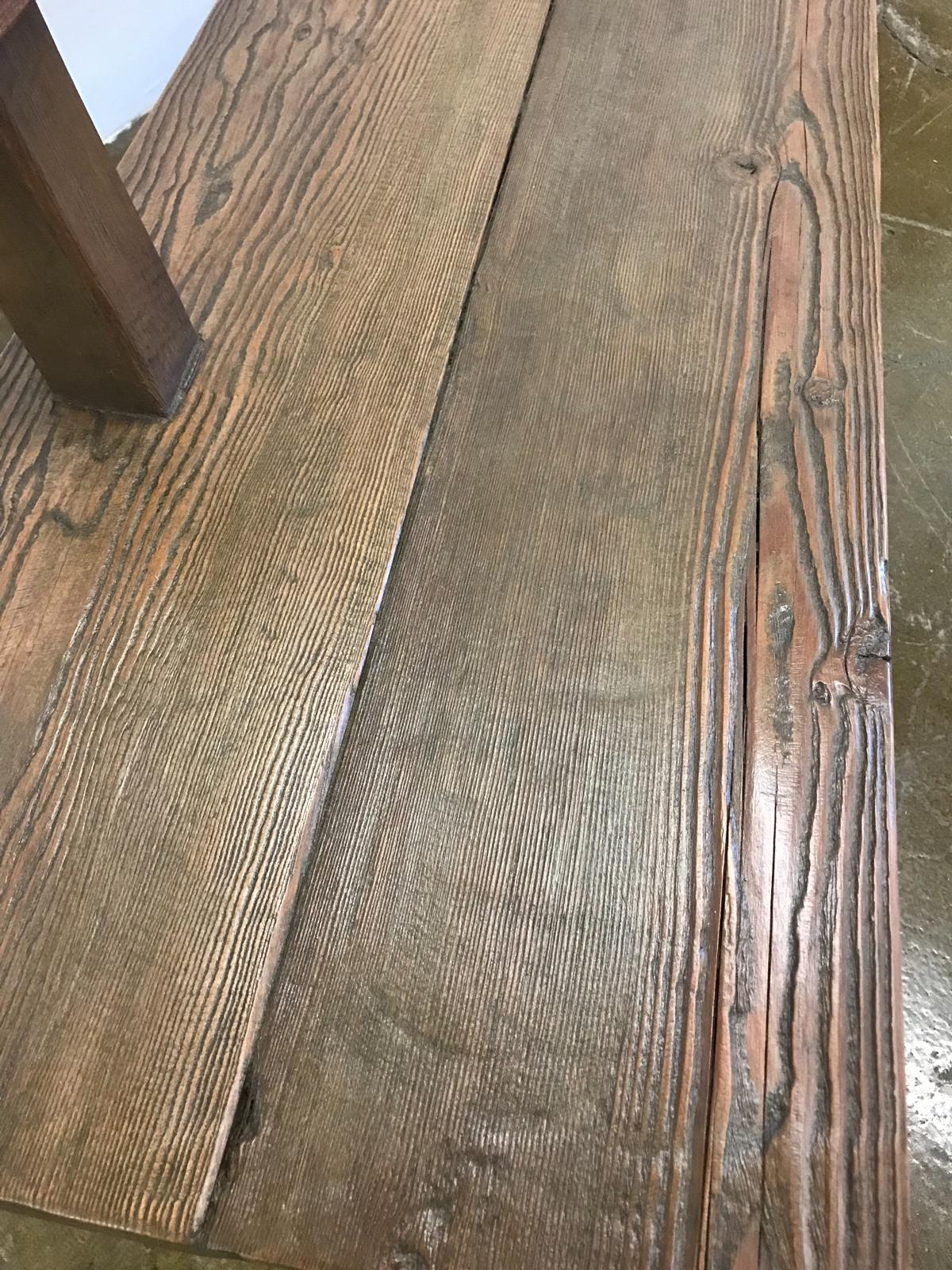 Reclaimed Wood Bench at 1stDibs