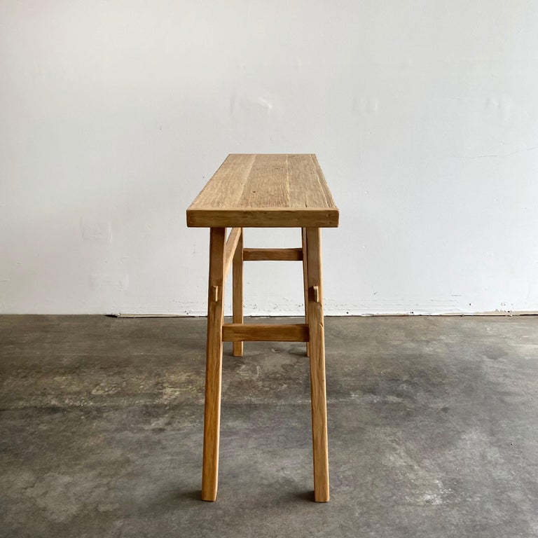 Reclaimed Wood Console Table at 1stDibs