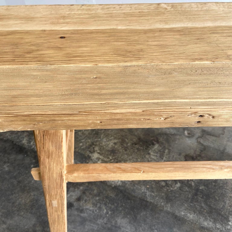 Reclaimed Wood Console Table at 1stDibs
