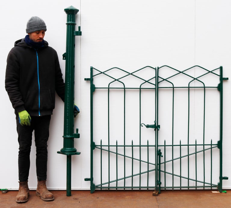 Reclaimed Wrought Iron Gates with Posts For Sale at 1stDibs