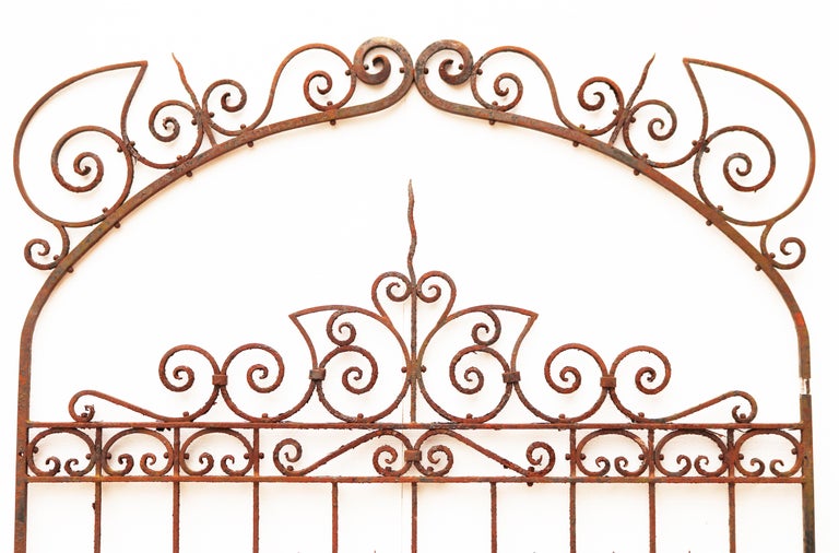 Reclaimed Wrought Iron Victorian Style Gate For Sale at 1stDibs