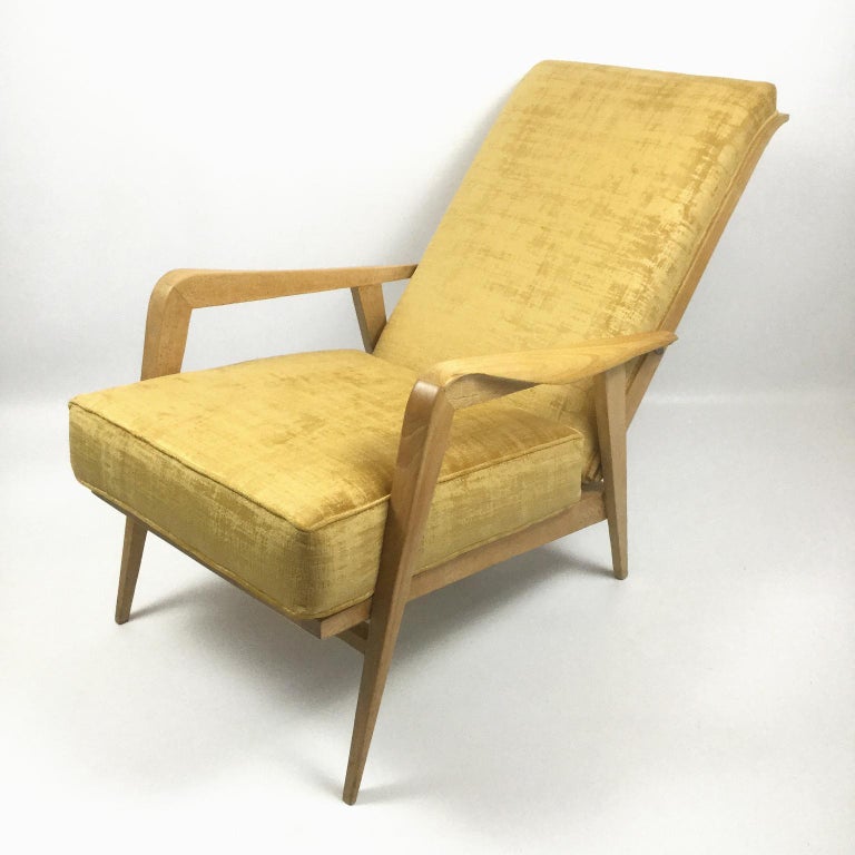 Reclining Armchairs by Etienne Henri Martin for Steiner at 1stDibs