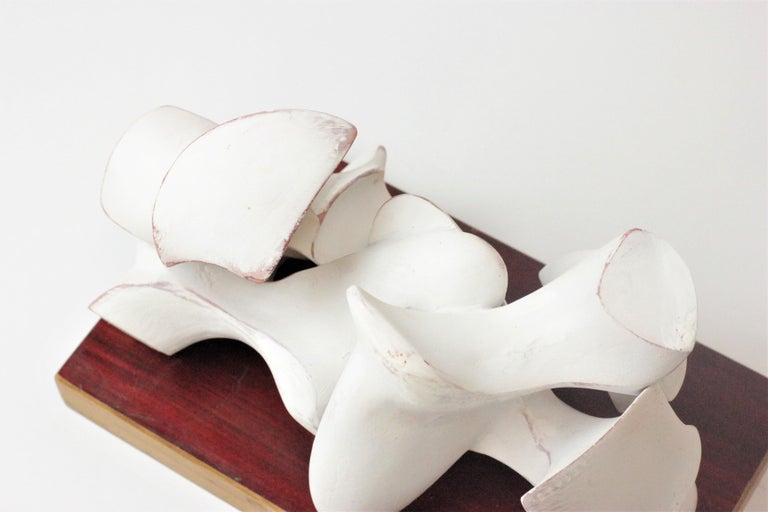 'Reclining Figure' Abstract Plaster Sculpture For Sale at 1stDibs