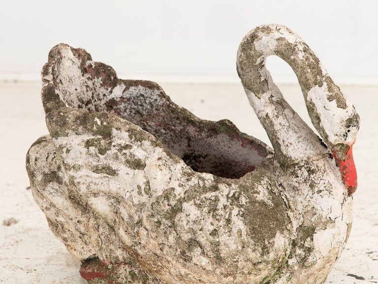 Reconstituted Stone Swan Planter, English, Early 20th Century For Sale ...