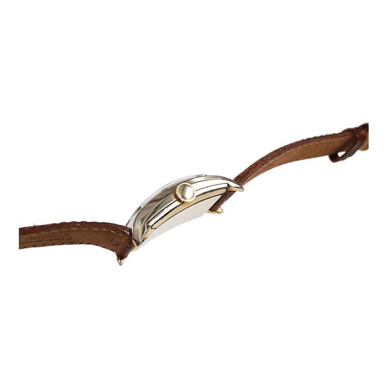 Record Watch Company Gold Filled Art Deco Tonneau Shape from 1940's For ...