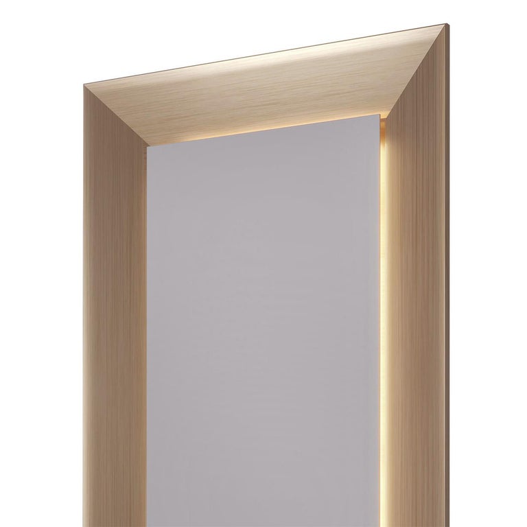 Recta Gold Matte Mirror For Sale at 1stDibs
