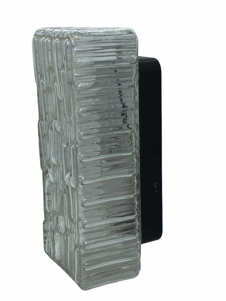 Rectangle Glass Sconces Vintage, Germany, 1960s For Sale at 1stDibs