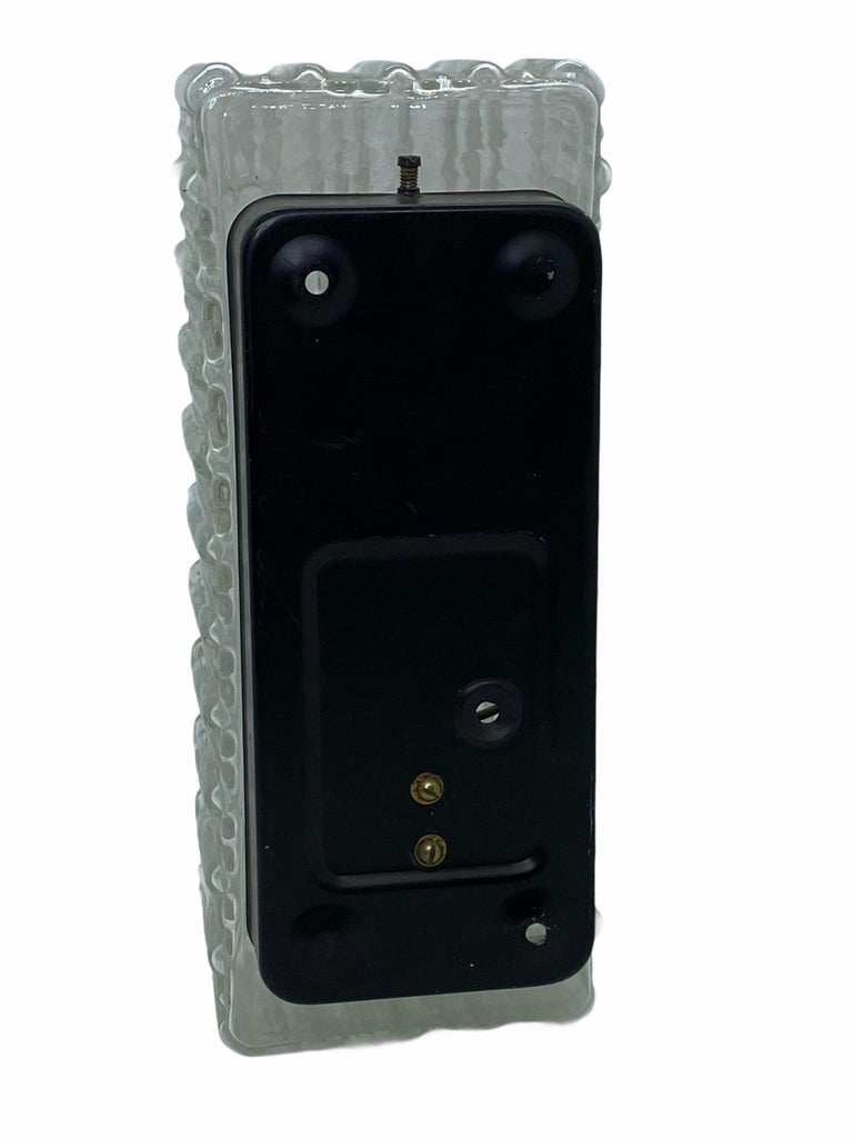 Rectangle Glass Sconces Vintage, Germany, 1960s For Sale at 1stDibs