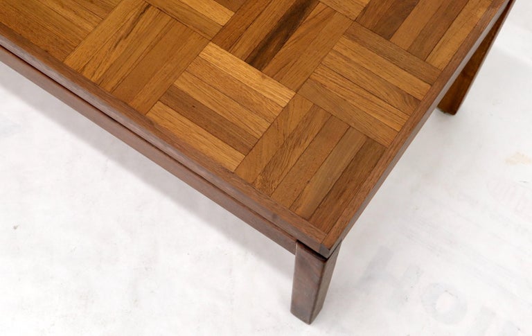 Rectangle Parquet Top Oiled Walnut Coffee Table For Sale at 1stDibs ...