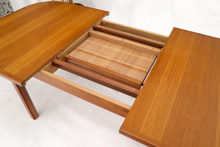 Rectangle Round Corners Teak Midcentury Danish Modern Dining Table Pop ...