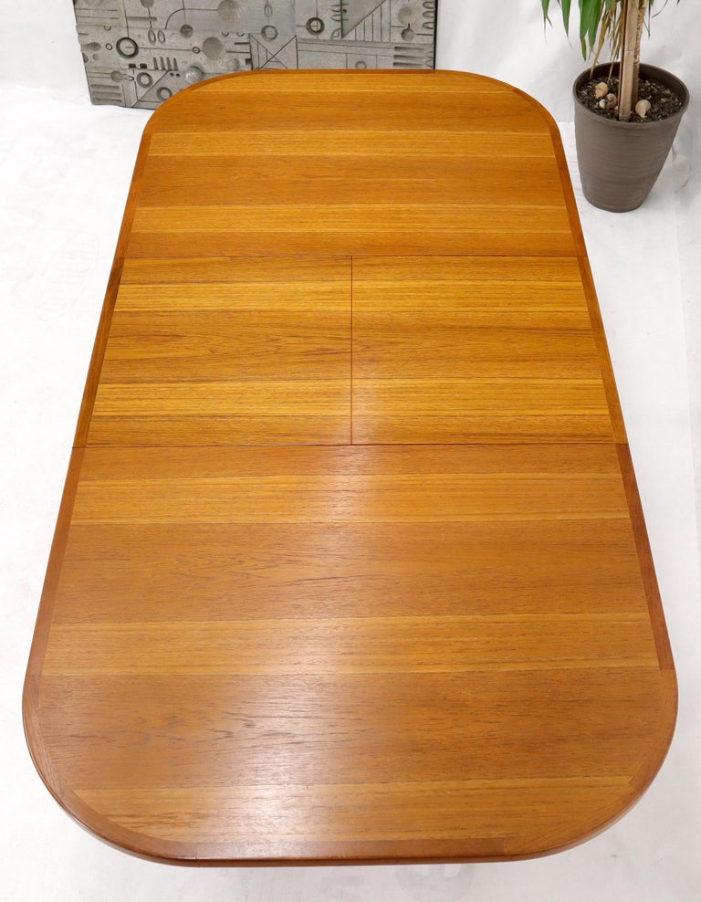 Rectangle Round Corners Teak Midcentury Danish Modern Dining Table Pop ...