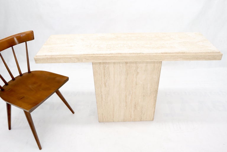 Rectangle Travertine Console Table at 1stDibs | travertine entry table ...